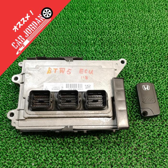 RK5 前期【エンジンコンピューター】37820-R0A-912 スマートキー付き ECU H22 ホンダ ステップワゴン スパーダ S ...