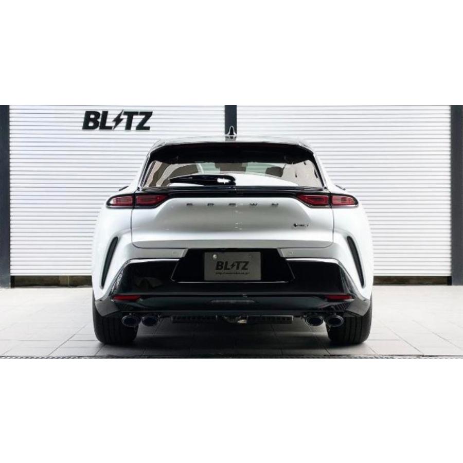 BLITZ 【BLITZ/ブリッツ】EX-SYSTEM [エキゾーストシステム/マフラー] NUR-SPEC CUSTOM EDITION FC フォージドカーボンテール [クラウンスポーツ ...