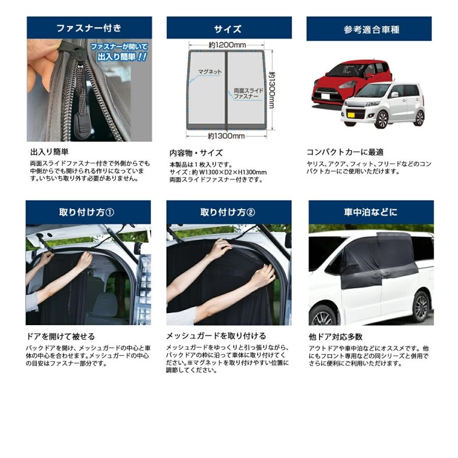 SEIWA 車 防虫 楽らくマグネット 防虫ネット バックドア用 S SEIWA 車 防虫 楽らくマグネット 防虫ネット バックドア用 S