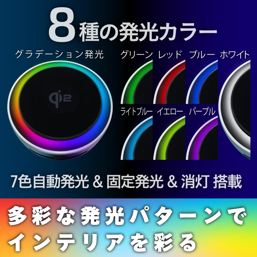 SEIWA セイワ(SEIWA) スマホホルダー 【Qi2 認証品】 【マグセーフ対応】 ペルチェ素子 ワイヤレス充電 IMP400 LED7色 エアコン取り付け マグネットリング付属 最大 ...