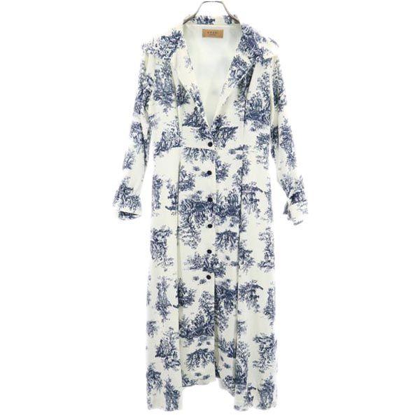 アメリ 総柄 長袖 シャツワンピース M ホワイト系 AMERI UNDRESSED レディース 古着 中古 : CARMAK-2nd - 通販 - Yahoo!ショッピング