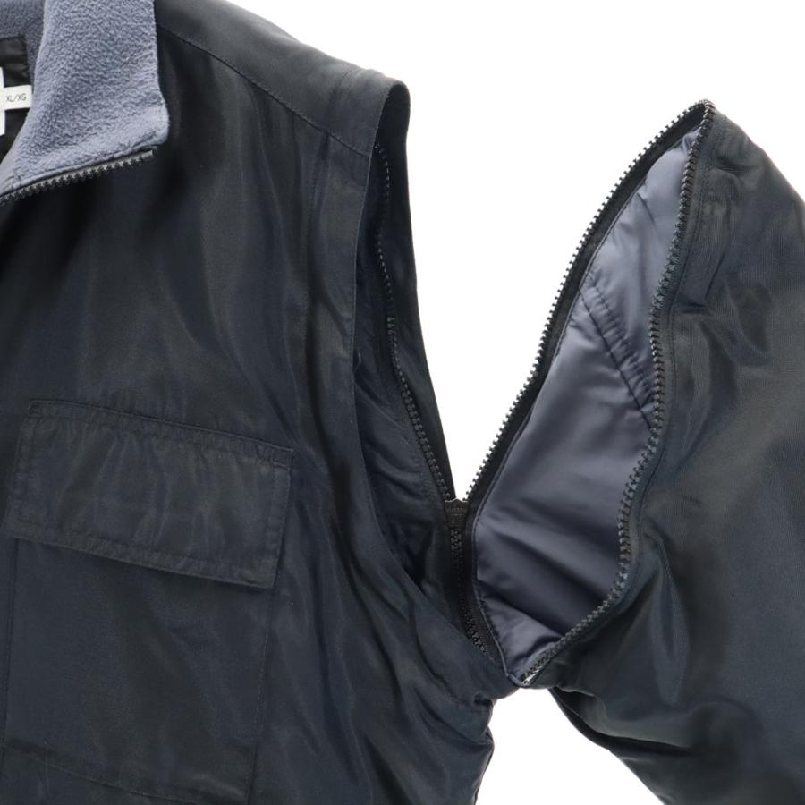 ck Calvin Klein CK CALVIN KLEIN シーケーカルバンクライン 90s オールド 2WAY 中綿ジャケット XL ブラック メンズ 古着 中古 : CARMAK ...