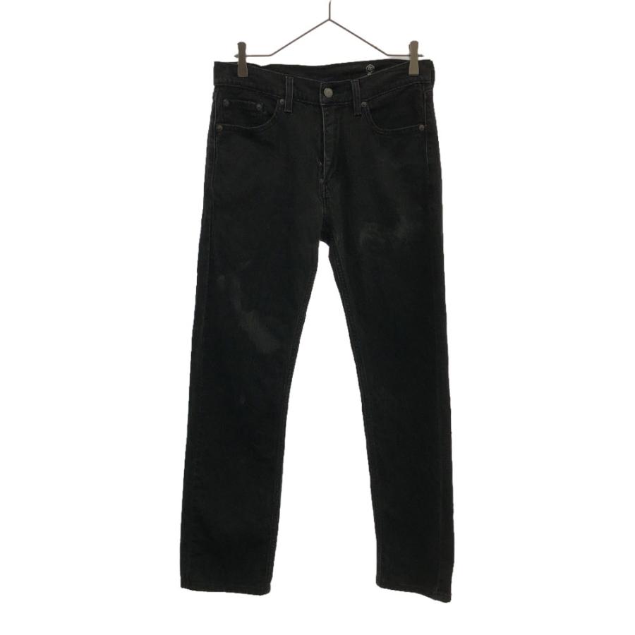 リーバイス 505 ブランドワッペン スリムデニムパンツ w30 ブラック系 Levi's ジーンズ メンズ 古着 中古 : grm ...