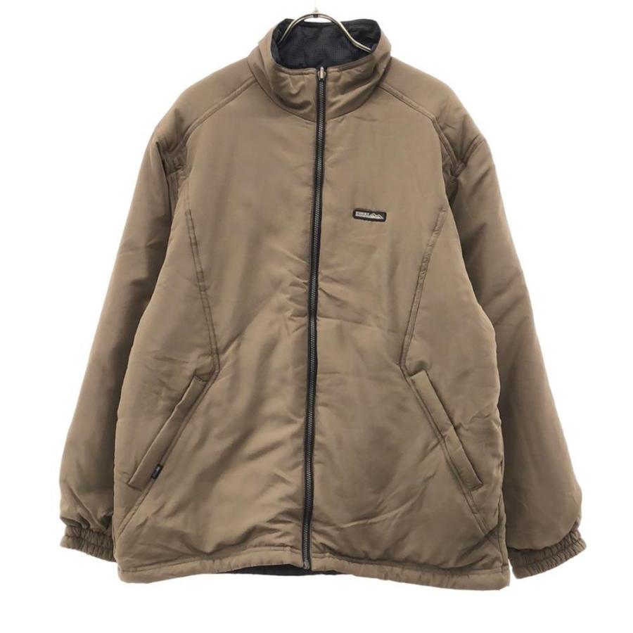 FIRST DOWN 未使用 ファーストダウン ブランドワッペン リバーシブル 中綿ジャケット M カーキグリーン×グレー FIRSTDOWN タグ付き メンズ 古着 中古 : CARMAK ...