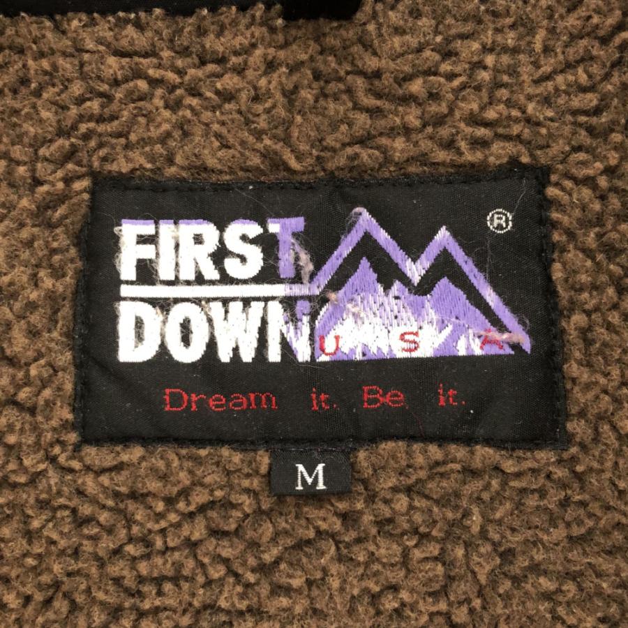 FIRST DOWN ファーストダウン 90s オールド ロゴ刺繍 フリースジャケット M ブラウン FIRSTDOWN メンズ 古着 中古 : CARMAK-2nd - 通販 - Yahoo ...
