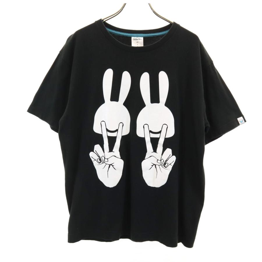 CUNE キューン 半袖 Tシャツ L 黒 うさぎ ピース メンズ 古着 中古 : CARMAK-2nd - 通販 - Yahoo!ショッピング