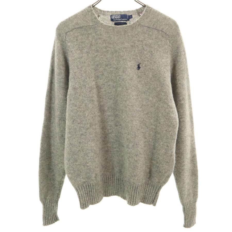 Polo by Ralph Lauren ポロバイラルフローレン 長袖 セーター L グレー