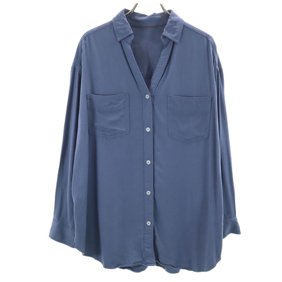 BAYFLOW ベイフロー 長袖 Vネック シャツ F ネイビー レディース 古着 中古 : CARMAK-2nd - 通販 - Yahoo!ショッピング