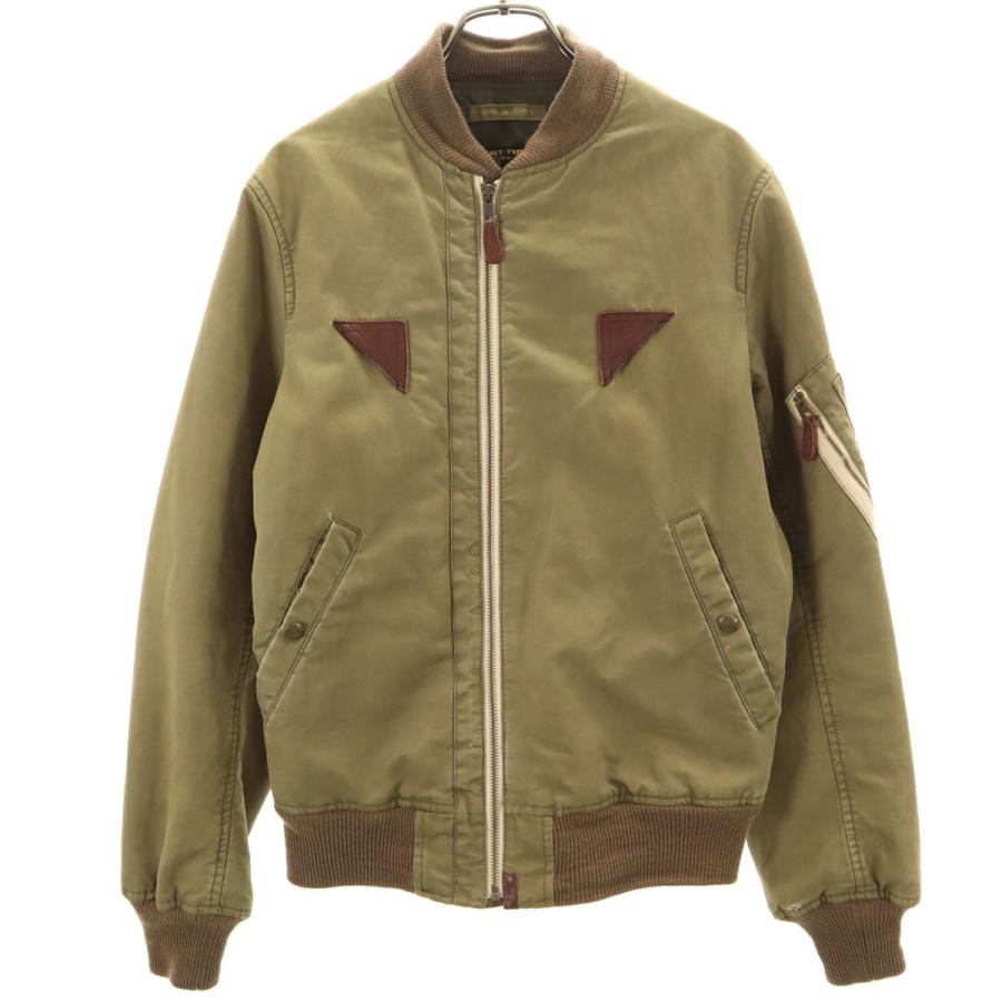 RRL Ralph Lauren ダブルアールエル D-2 フライトジャケット XS カーキ ラルフローレン メンズ 古着 中古 : CARMAK-2nd - 通販 - Yahoo!ショッピング