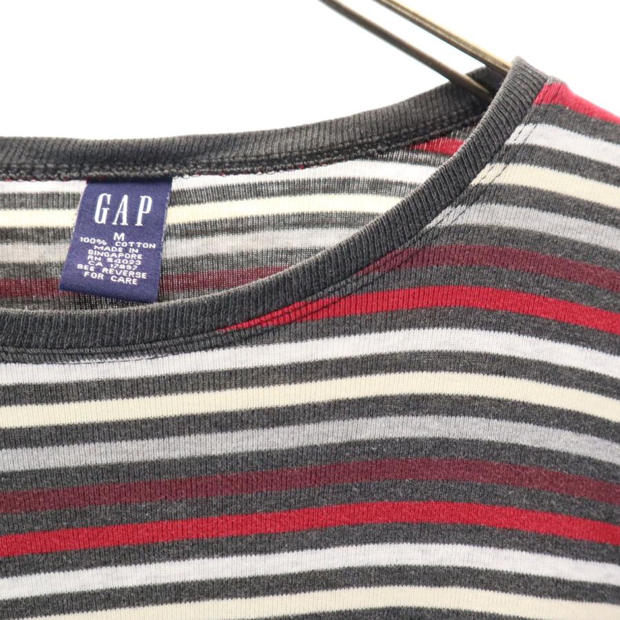 GAP ギャップ 00s オールド ボーダー柄 長袖 Tシャツ M グレー 他 ロンT レディース 古着 中古 : CARMAK-2nd - 通販 - Yahoo!ショッピング
