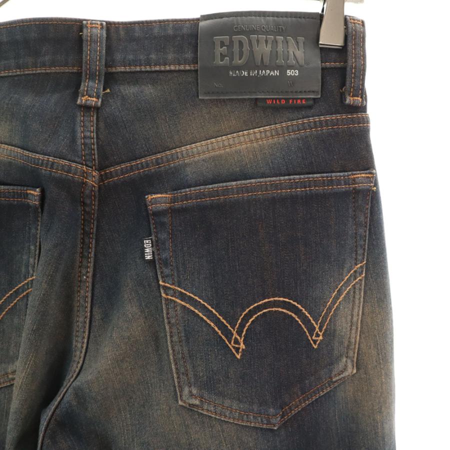 EDWIN（エドウィン） 503 日本製 ストレートデニムパンツ W30 インディゴ WILD FIRE 暖パン ジーンズ メンズ 古着 中古 : CARMAK-2nd - 通販 ...
