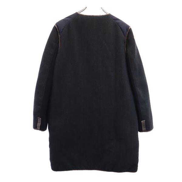 MARNI マルニ フェザー ダウンコート 44 ネイビー系 袖切替 レディース MARNI（マルニ） フェザー ダウンコート 44 ネイビー系 袖切替