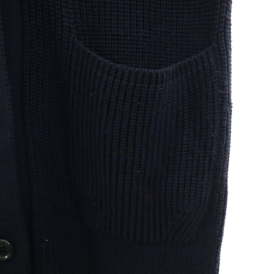 BATONER（バトナー） 日本製 ウール 長袖 ロング ニットカーディガン 1 ネイビー レディース 古着 中古 : CARMAK-2nd - 通販 - Yahoo!ショッピング