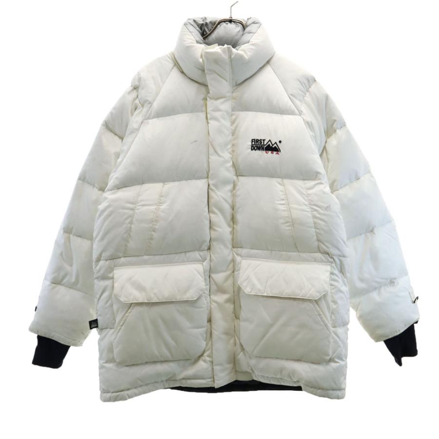 FIRST DOWN ファーストダウン オールド 長袖 ダウンコート L ホワイト系 FIRSTDOWN メンズ 古着 中古 : CARMAK-2nd - 通販 - Yahoo!ショッピング