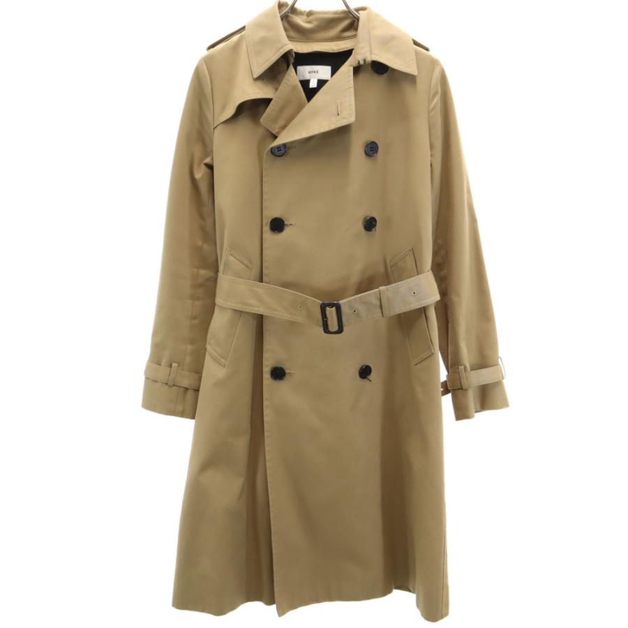 HYKE ハイク 日本製 トレンチコート 2 ベージュ ウールライナー付 レディース 古着 中古 : CARMAK-2nd - 通販 - Yahoo!ショッピング