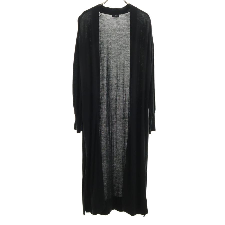 PLST プラステ 長袖 ロング ニットカーディガン M 黒 レディース 古着 中古 : CARMAK-2nd - 通販 - Yahoo!ショッピング