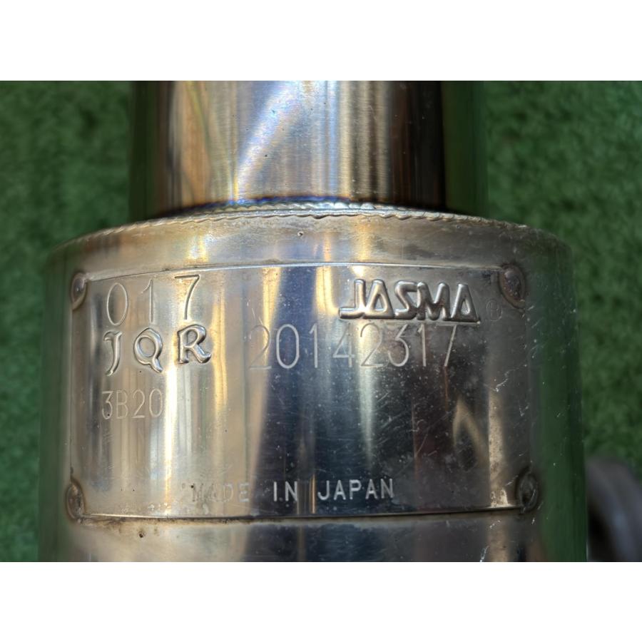 240913-フ7 デイズルークス B21A 柿本改 GTbox 06&S チタンフェイス マフラー JASMAプレート カット加工済み純正 ...