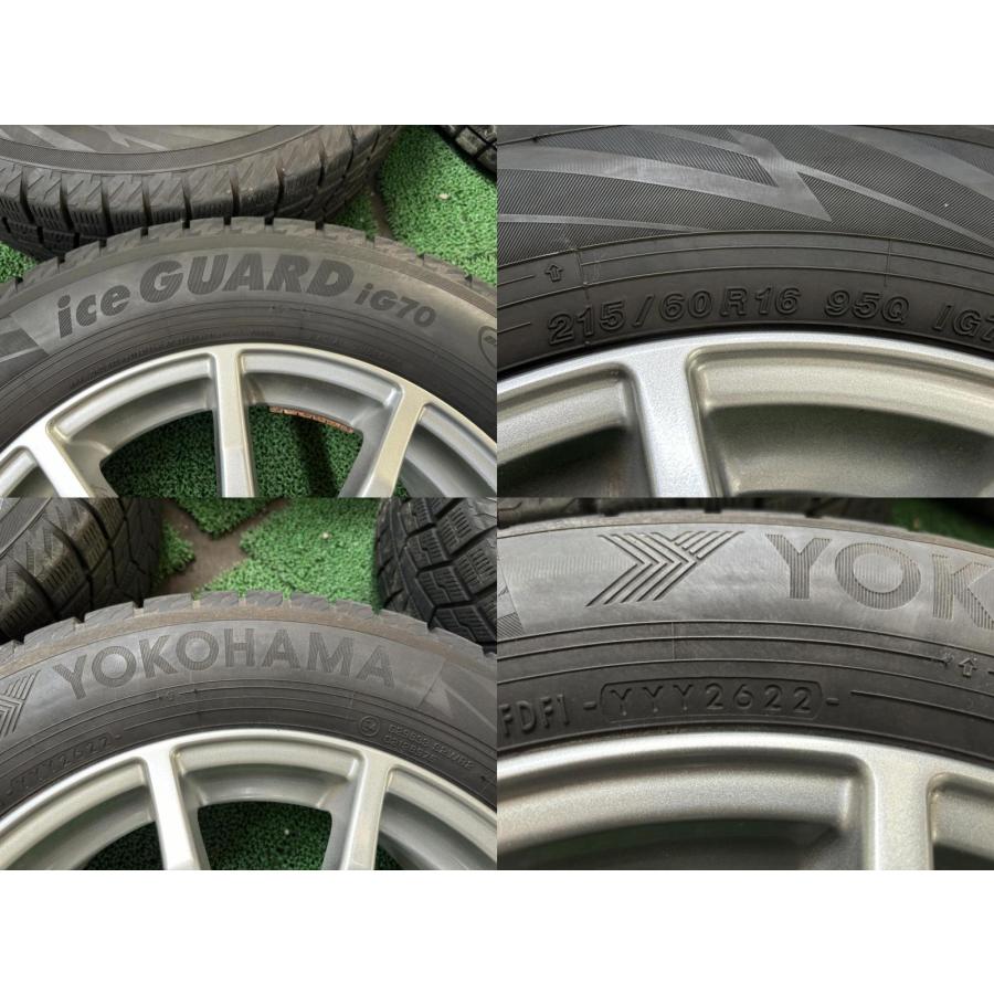 送料無料 A-TECH Schneider 6.5J-16 114.3-5H +53 アイスガードiG70 215/60R16 2022年 バリ山 ヴェゼル CX-3 : 250115-3 ...