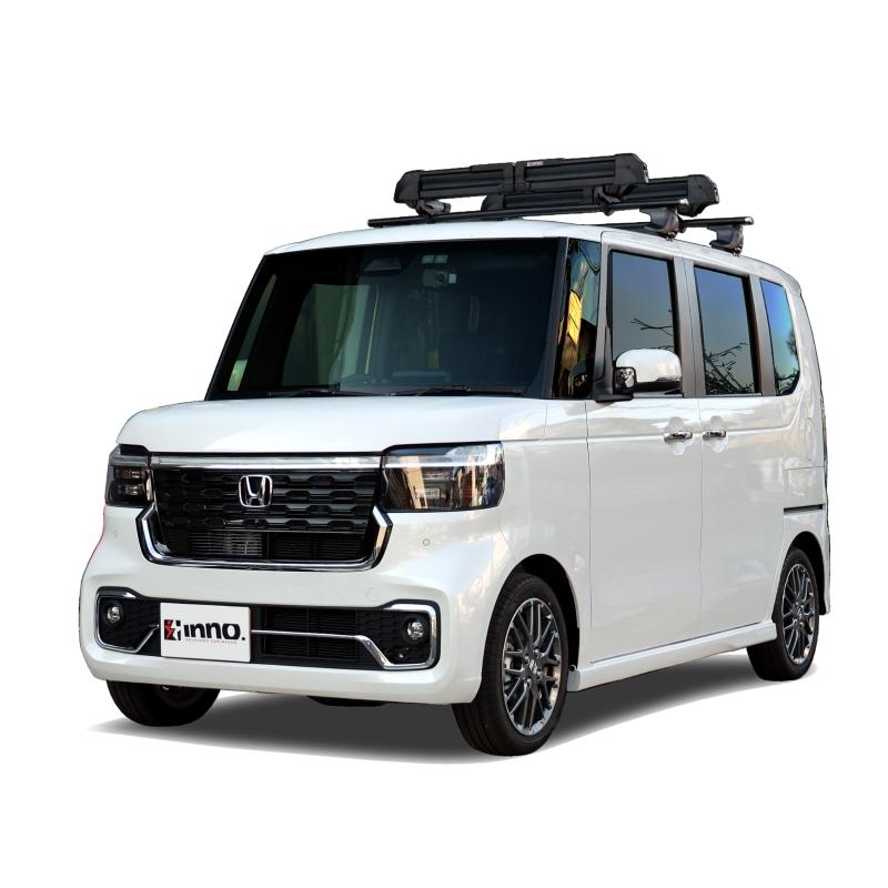 INNO ホンダ N-BOX JF5 JF6 R5.10〜 ルーフ 車種別キャリア 4点セット エアロベース スルータイプ スキー スノーボード キャリア INA951 inno ...