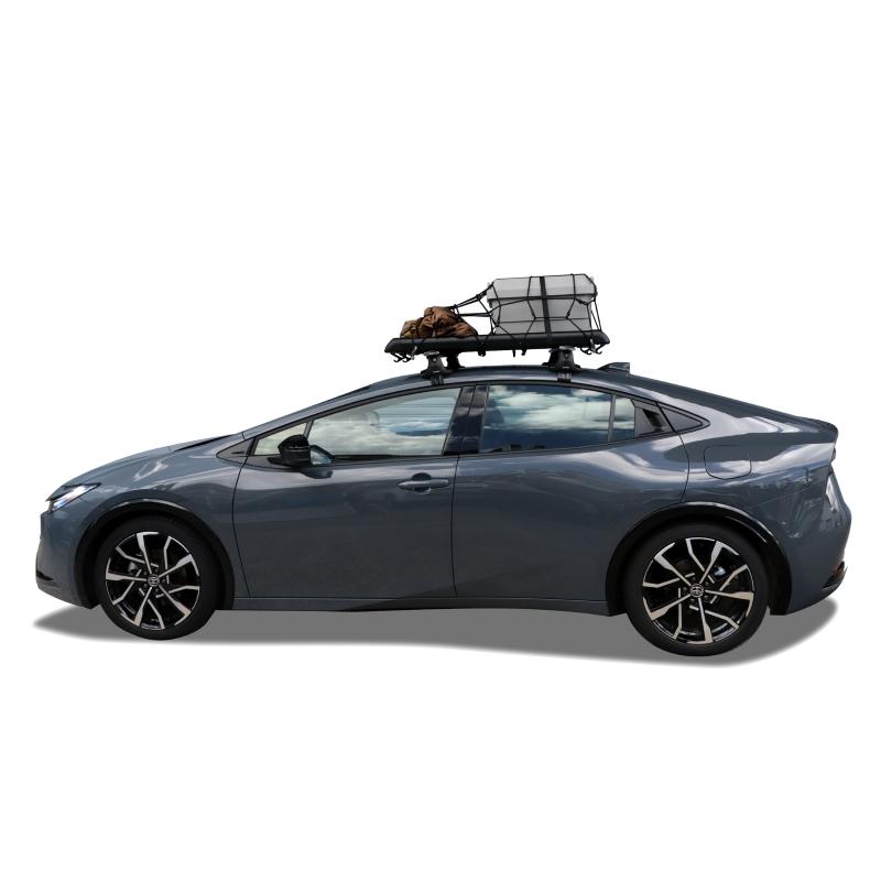 INNO トヨタ プリウス 60系 R5.1〜 ルーフキャリア 車種別キャリア 4点セット エアロベース スルータイプ ルーフラック キャリア INT579BK inno carmate ...