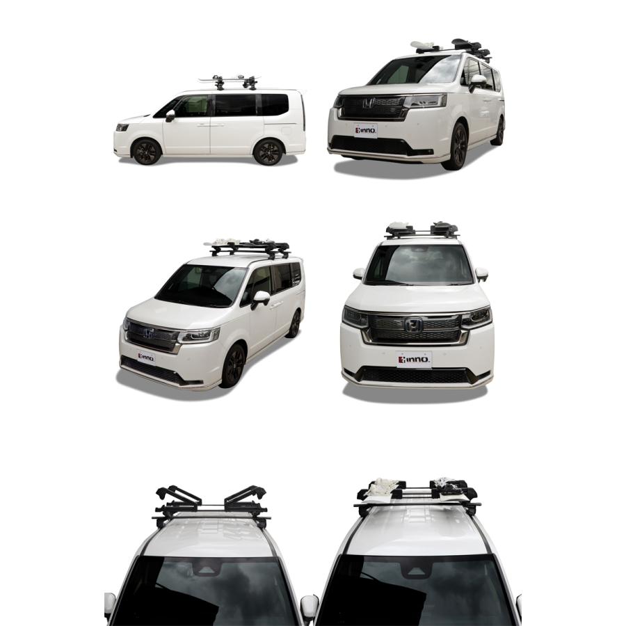 INNO ホンダ ステップワゴン R4.5〜 RP6系 RP7系 RP8系 ルーフキャリア 車種別 ベースキャリア スキー スノーボード キャリア INA951 セット inno ...