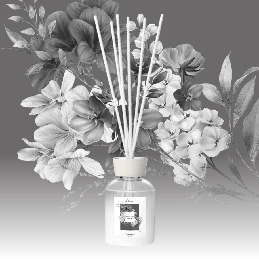ディフューザー ルームフレグランス 芳香剤 DH591 ルーノ リードディフューザーL フラワーズムスク 大容量 160ml 天然香料 消臭剤 carmate :dh591:カーメイト 公式 ...