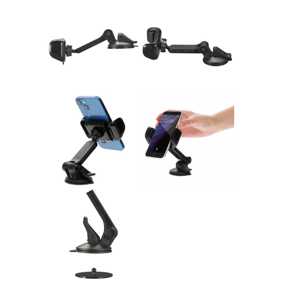 カーメイト（CARMATE） スマホスタンド 車 スマホホルダー カーメイトSA33 スマホルダー 吸盤SS ロングアーム クイック ブラック (R80)(P05) : カーメイト 公式 ...