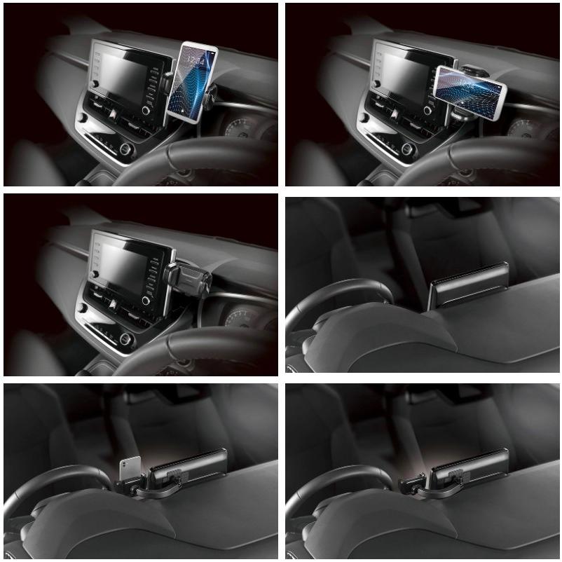 カーメイト（CARMATE） スマートフォンホルダー 車 スマホホルダー SA36 スマホルダー ディスプレイオーディオ 貼り付け ウィングキャッチ ブラック (R80)(P05) : カー ...