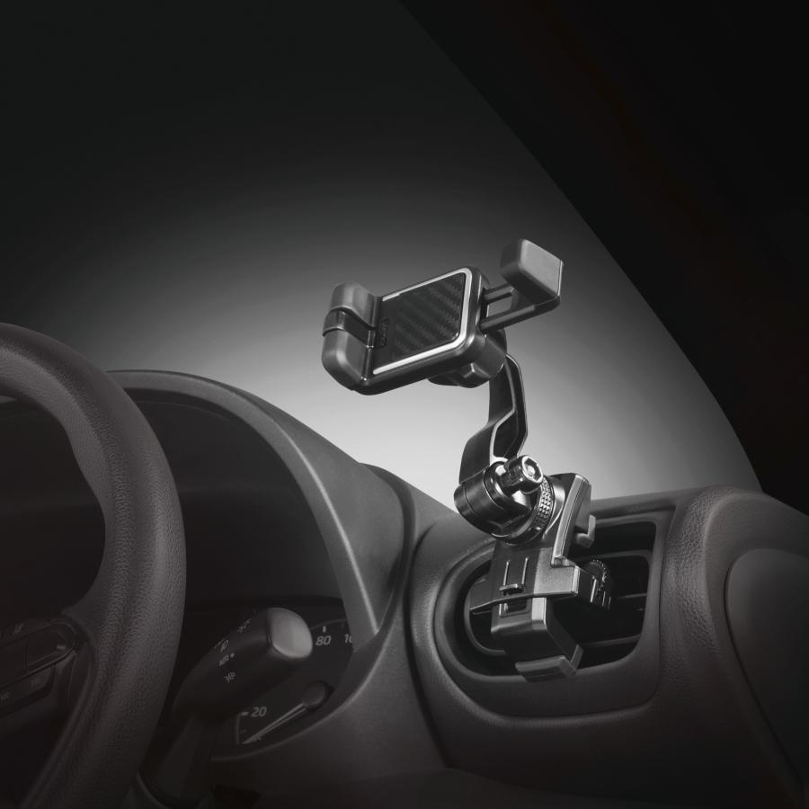 カーメイト（CARMATE） スマホホルダー 車 エアコン SA40 スマホルダー エアコン取付け ロングアーム クイックS ブラック 車載ホルダー 強力 スマホスタンド (R80)(P05 ...