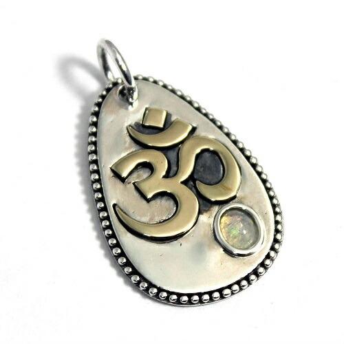 チベット OM オム 真言 マントラ ペンダント トップ シルバー925 お守り 魔除け orientalvibrations : カルメロ ...