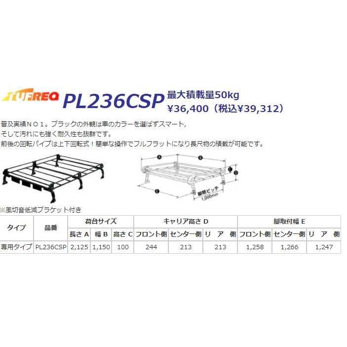 エブリィ DA64V DA64W ルーフキャリア TUFREQ タフレック 精興工業 PL236CSP スタンダードモデル 6本足 標準ルーフ ロング 送料無料 条件有 ...