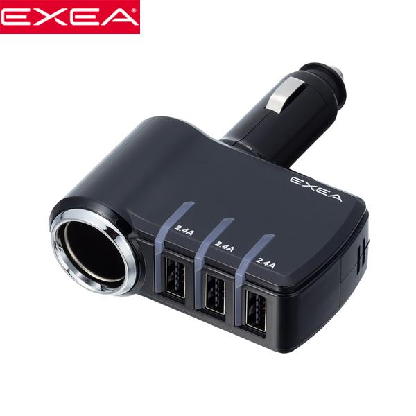 星光産業 EXEA 12V車用 1ソケット+3USBポート搭載 モニターUSBポート EM-161 : CarParts TSC - 通販 - Yahoo!ショッピング
