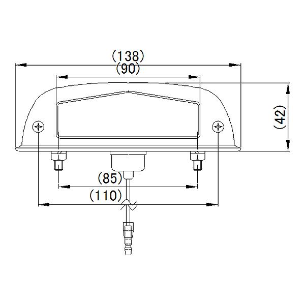 DOWA ドーワ LED ナンバーランプ 角型 ブラック 12V/24V共用 DS-0497 : CarParts TSC - 通販 ...