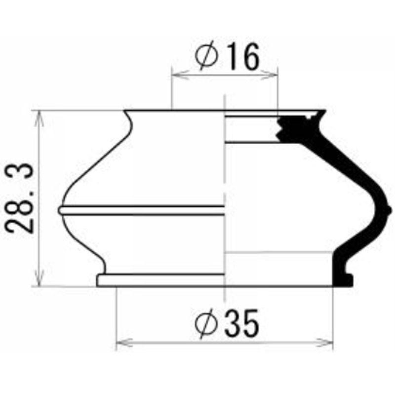 ダストカバーブーツ ミヤコ自動車 TBC-030 完売