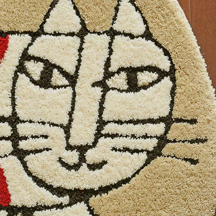 Lisa Larson 玄関マット キッチンマット マイキー ダイカット 50×125 cm 洗える 日本製 滑り止め 変形 リサラーソン lisalarson 送料無料 : イシバシ ...