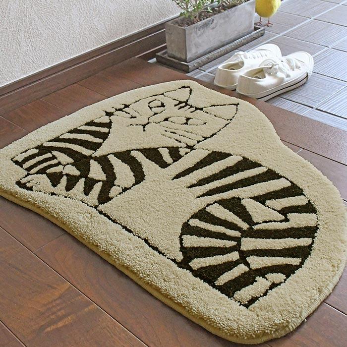 Lisa Larson 玄関マット セバスチャン 50×65 cm 洗える 日本製 滑り止め 変形 リサラーソン lisalarson 送料無料 : イシバシカーペット - 通販 ...