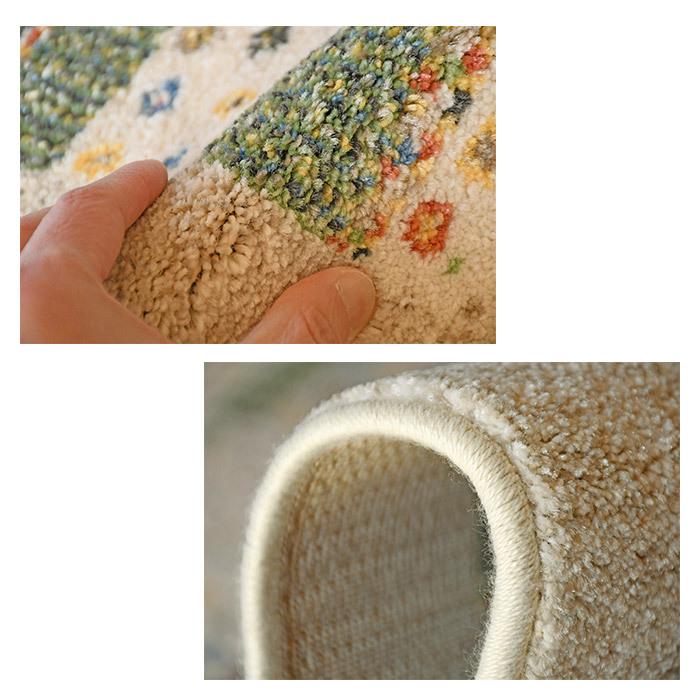 MORIYOSHI ラグ リーズバフ 32028-6364 200×250 cm ベルギー製 ウィルトン織 ナチュラル キリムギャベ 柄 ラグマット カーペット 送料無料 : イシバシ ...