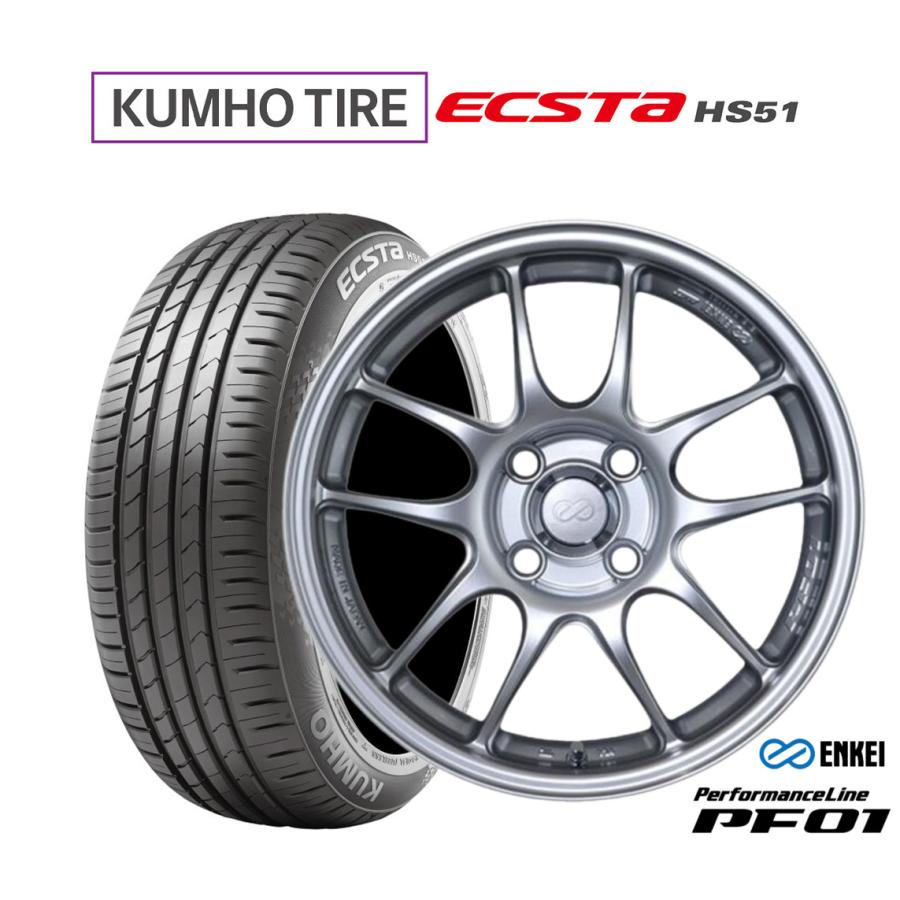 ENKEI サマータイヤ ホイール4本セット エンケイ PF01 クムホ ECSTA HS51 165/40R16 : カーポートマルゼン - 通販 - Yahoo!ショッピング