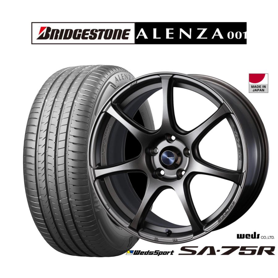 WEDS サマータイヤ ホイール4本セット ウェッズ ウェッズスポーツ SA-75R ブリヂストン ALENZA アレンザ 001 225/55R18 : カーポートマルゼン - 通販 ...
