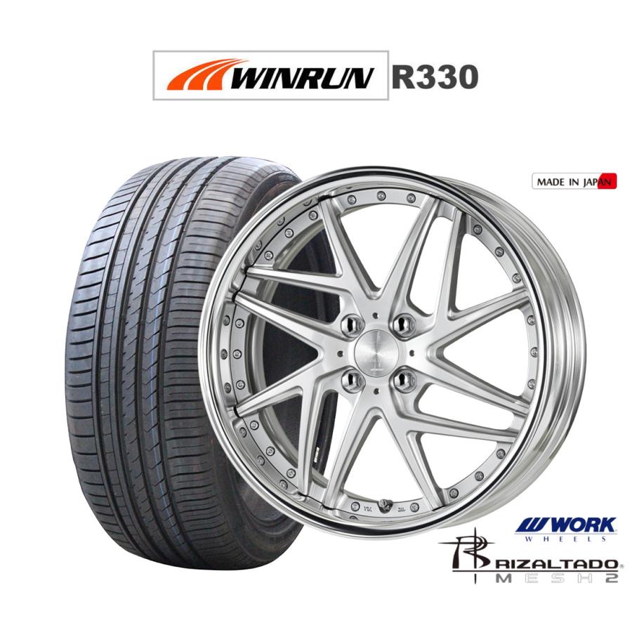 WORK サマータイヤ ホイール4本セット ワーク リザルタード メッシュ2 WINRUN ウインラン R330 195/40R17 : カーポートマルゼン - 通販 - Yahoo!ショッピング