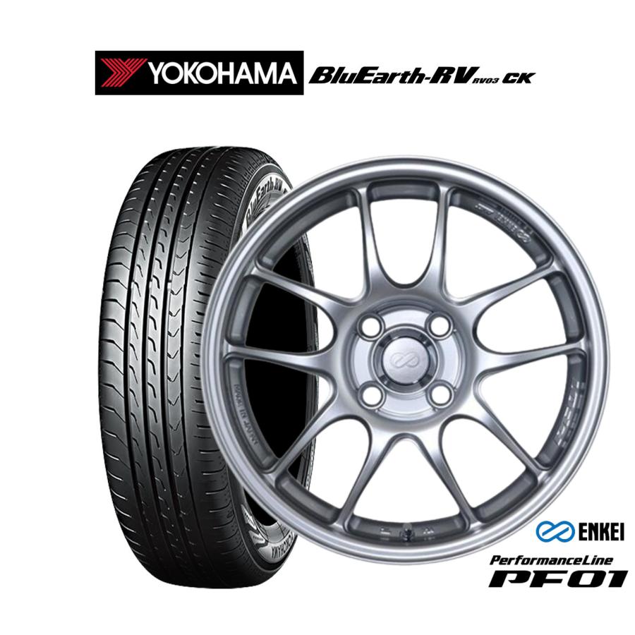 ENKEI サマータイヤ ホイール4本セット エンケイ PF01 ヨコハマ BluEarth ブルーアース (RV-03CK) 165/55R15 : カーポートマルゼン - 通販 ...