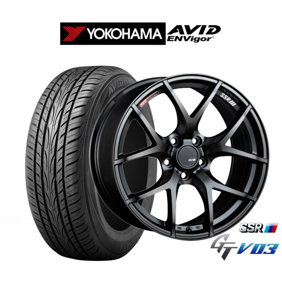SSR サマータイヤ ホイール4本セット タナベ GT V03 ヨコハマ AVID エンビガー (S321) 225/50R18 ...