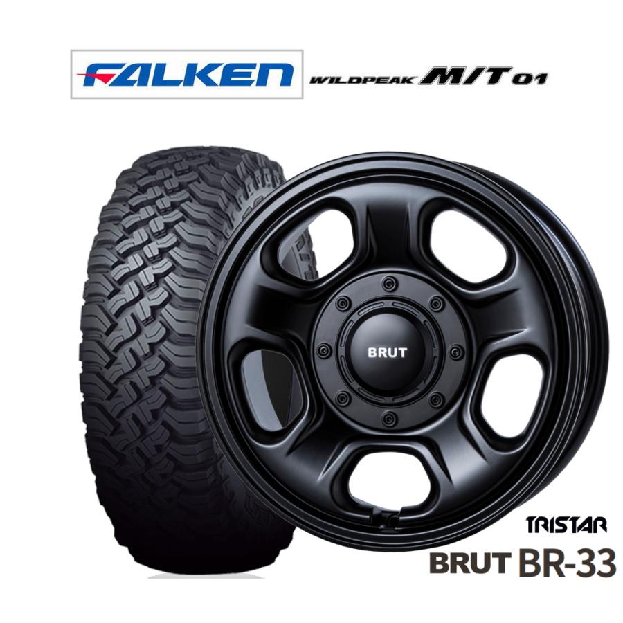 オフロードタイヤ ホイール4本セット トライスター BRUT BR-33 ファルケン WILDPEAK ワイルドピーク M/T 01 285/70R17 : カーポートマルゼン - 通販 ...