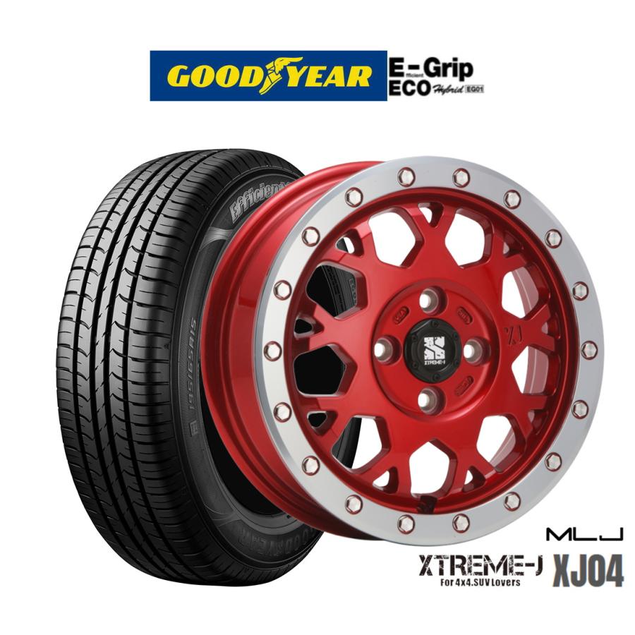 サマータイヤ ホイール4本セット MLJ エクストリーム XJ04 グッドイヤー エフィシエント グリップ エコ EG01 155/65R14 : set-12797521 : カーポート ...