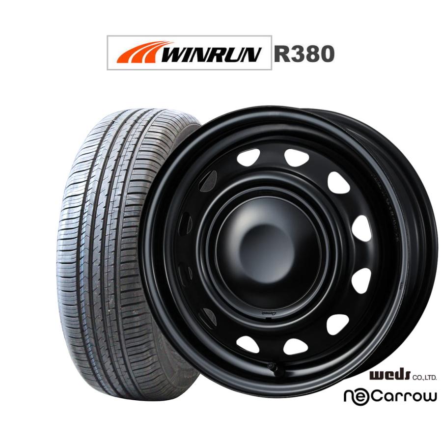 WEDS サマータイヤ ホイール4本セット ウェッズ スチール ネオキャロ WINRUN ウインラン R380 155/65R14 : カーポートマルゼン - 通販 - Yahoo!ショッピング