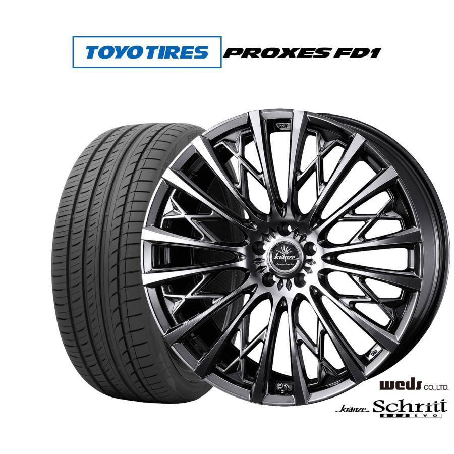 WEDS サマータイヤ ホイール4本セット ウェッズ クレンツェ シュリット 855EVO トーヨータイヤ プロクセス PROXES FD1 245/45R20 : カーポートマルゼン ...