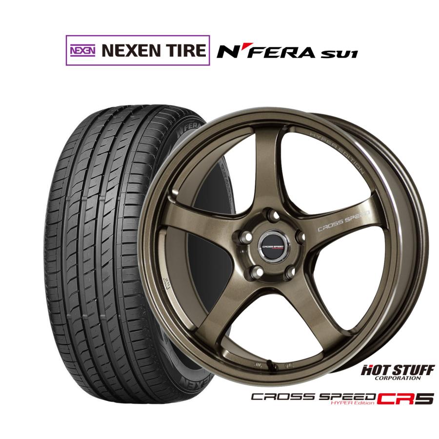 HOT STUFF サマータイヤ ホイール4本セット ホットスタッフ クロススピード ハイパーエディション CR5 NEXEN ネクセン N FERA SU1 215/40R18 ...