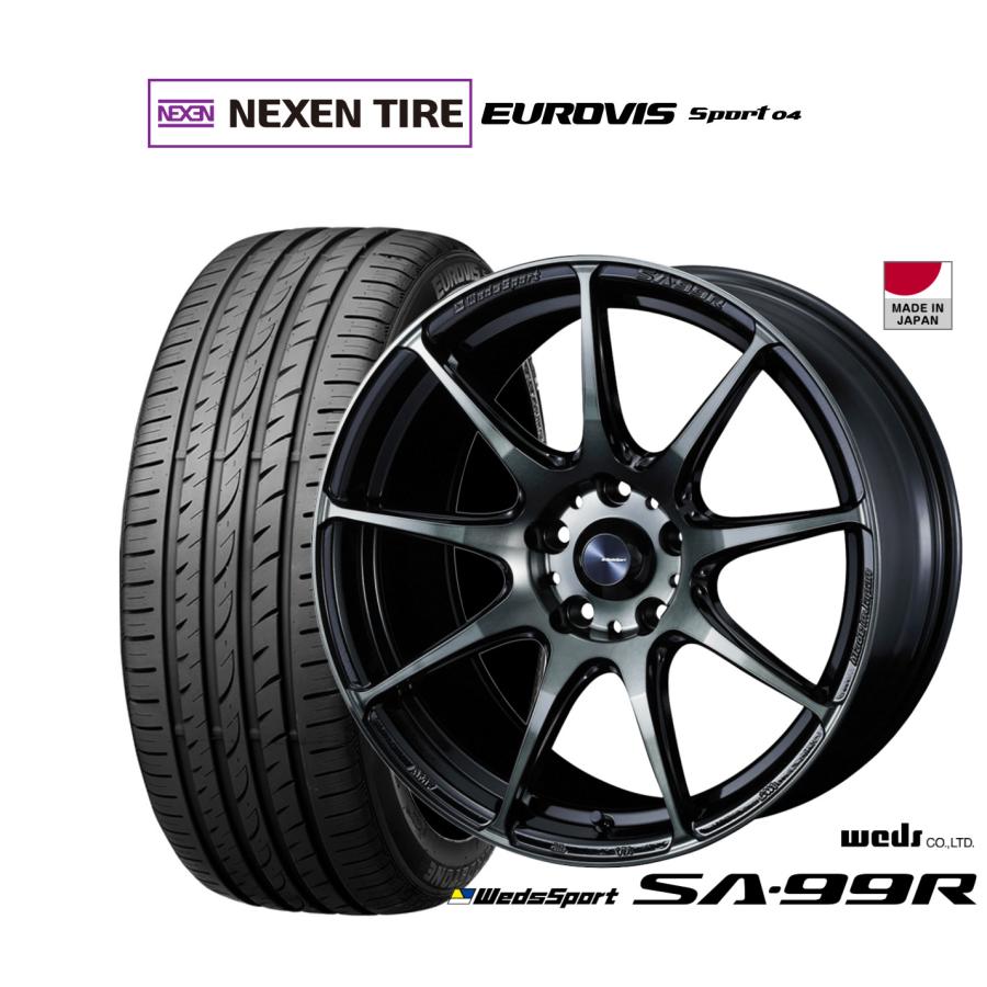 WEDS サマータイヤ ホイール4本セット ウェッズ ウェッズスポーツ SA-99R NEXEN ネクセン ロードストーン ユーロビズ Sport 04 215/45R18 : カーポート ...