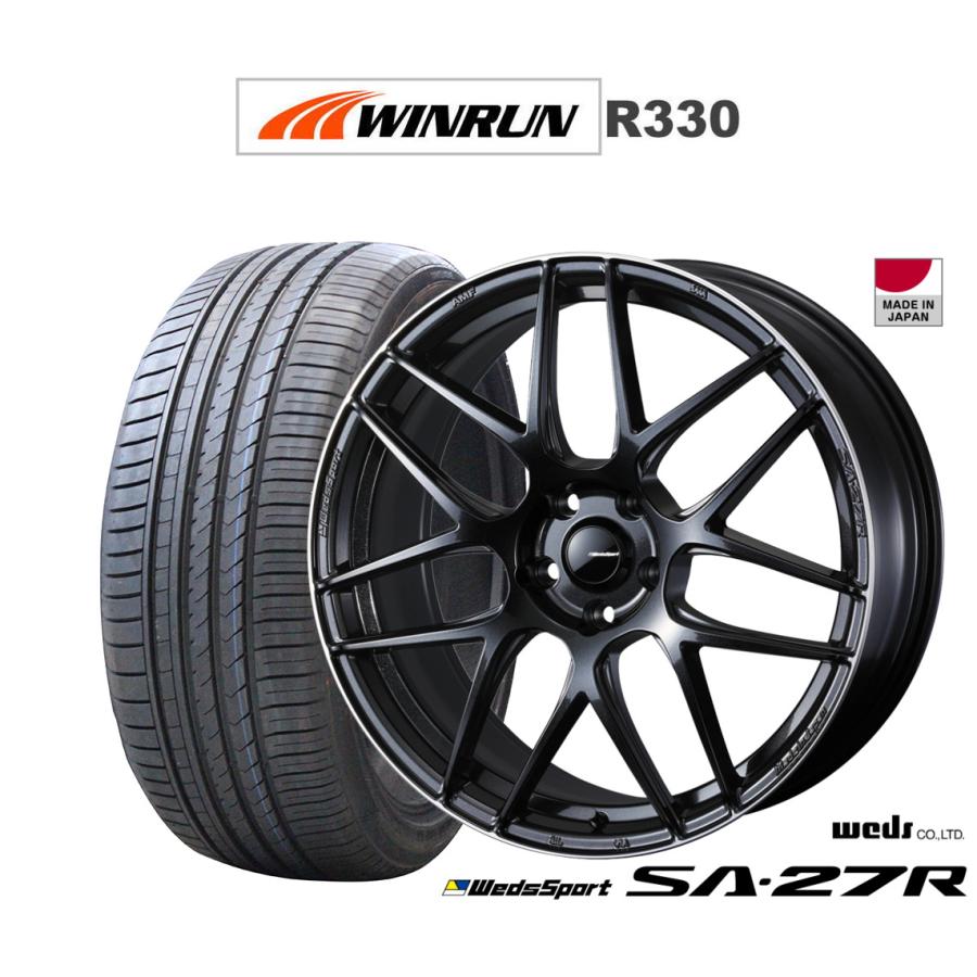 サマータイヤ ホイール4本セット ウェッズ ウェッズスポーツ SA-27R WINRUN ウインラン R330 225/50R17 : set ...