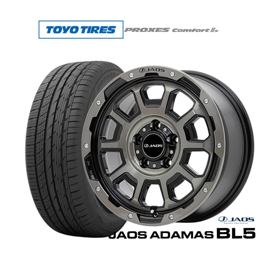 JAOS サマータイヤ ホイール4本セット ジャオス アダマス BL5 TOYO TIRE トーヨータイヤ プロクセス PROXES Comfort 2s (コンフォート 2s) 215 ...
